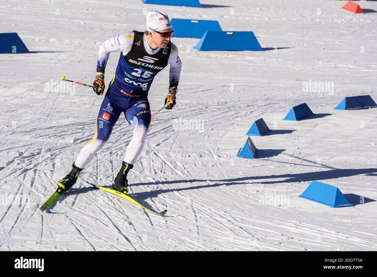 Toblach, Italy 20251229. Gustaf Berglund from Sweden under 10 km ...