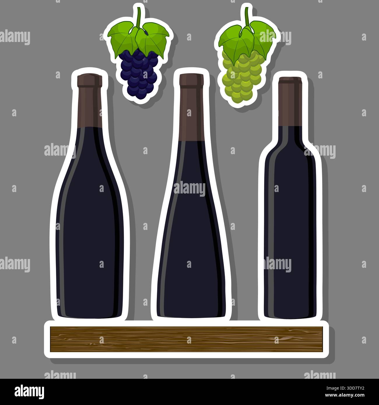 White sweet grape tasty Stock Vector Images - Alamy