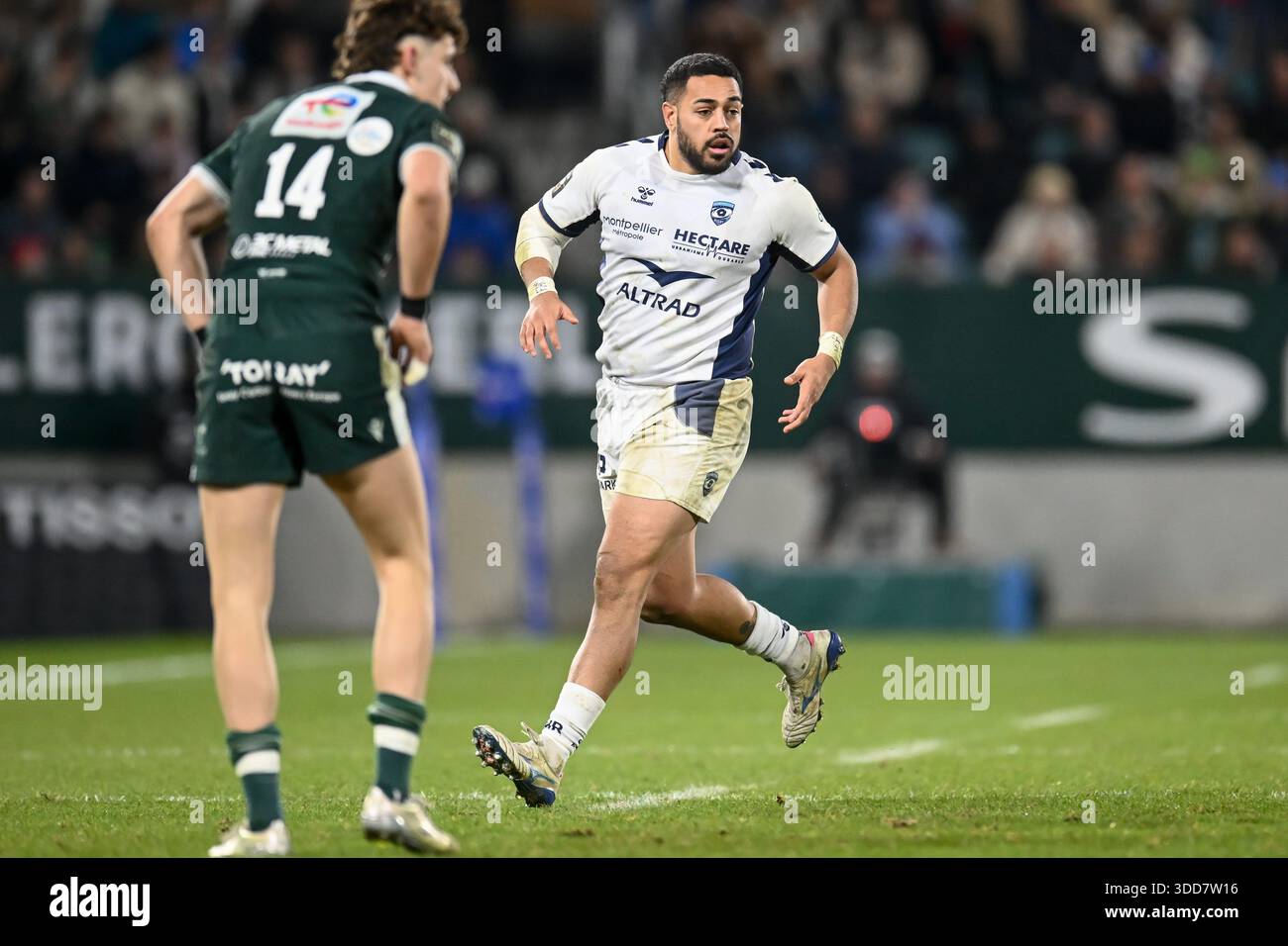 Alexander Masibaka of Montpellier Herault Rugby during the Top 14 match ...