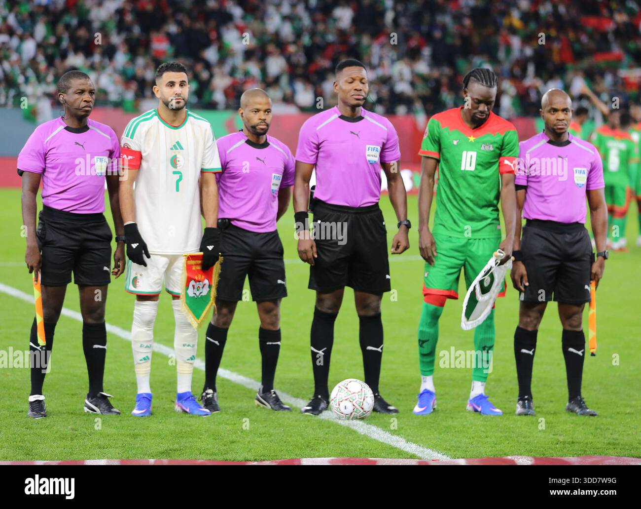 Algerian forward Riyad Mahrez and Burkina Faso forward Bertrand Traore ...