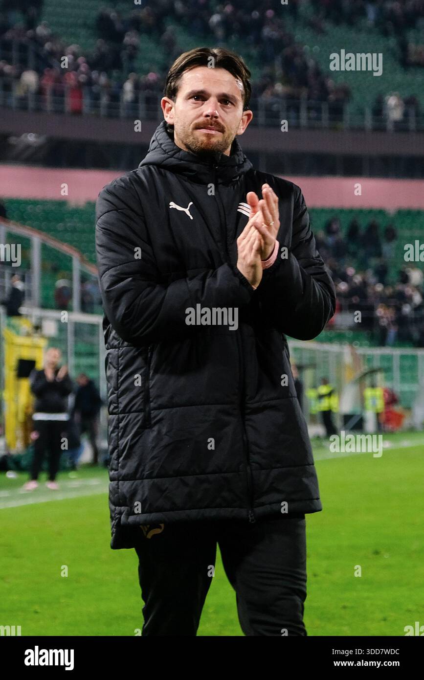 Matteo Brunori (Palermo FC) seen in action during the Serie B ...