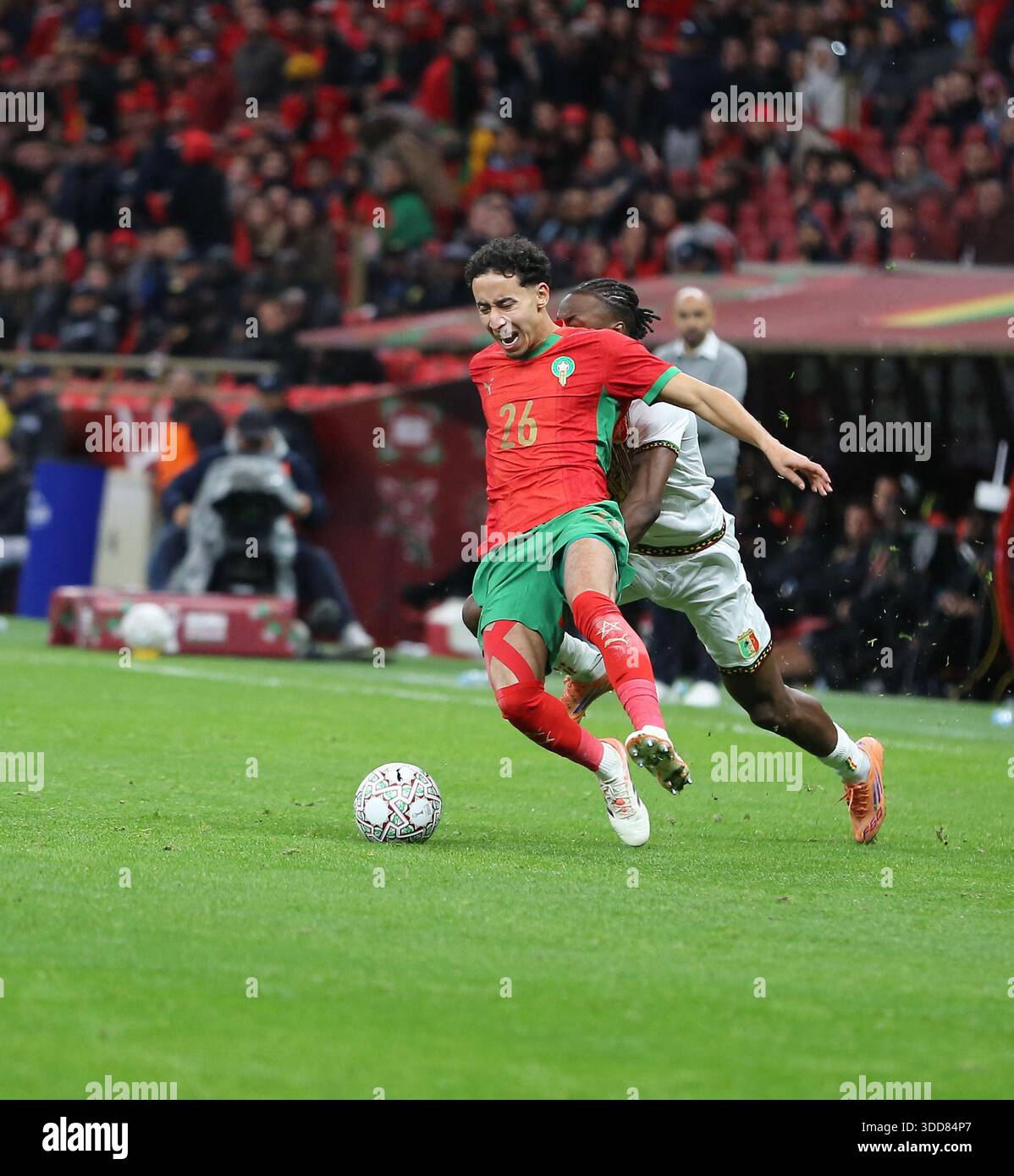 Woyo Coulibaly of Mali and Anass Salah-Eddine of Morocco during the ...