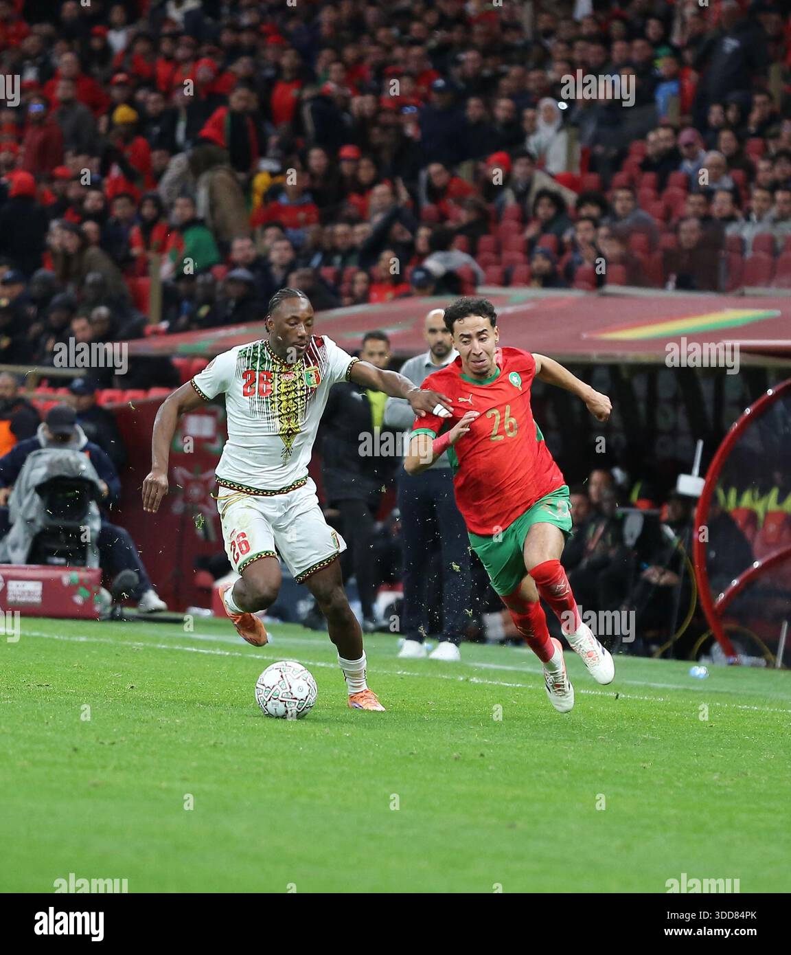 Woyo Coulibaly of Mali and Anass Salah-Eddine of Morocco during the ...