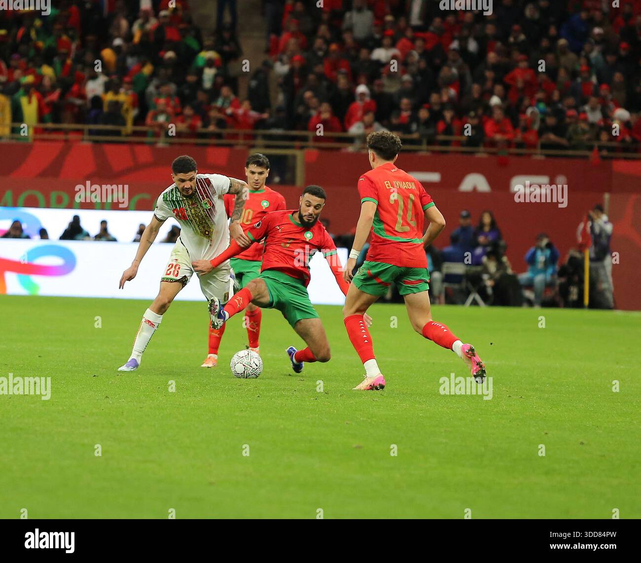 during the AFCON Group A match between Morocco and Mali at Complexe ...
