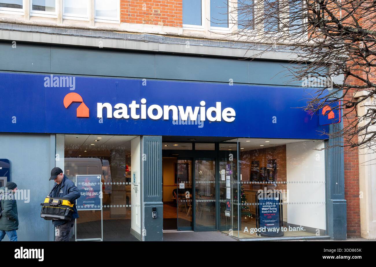 Staines-upon-Thames, UK. 24th December, 2025. A Nationwide Building ...