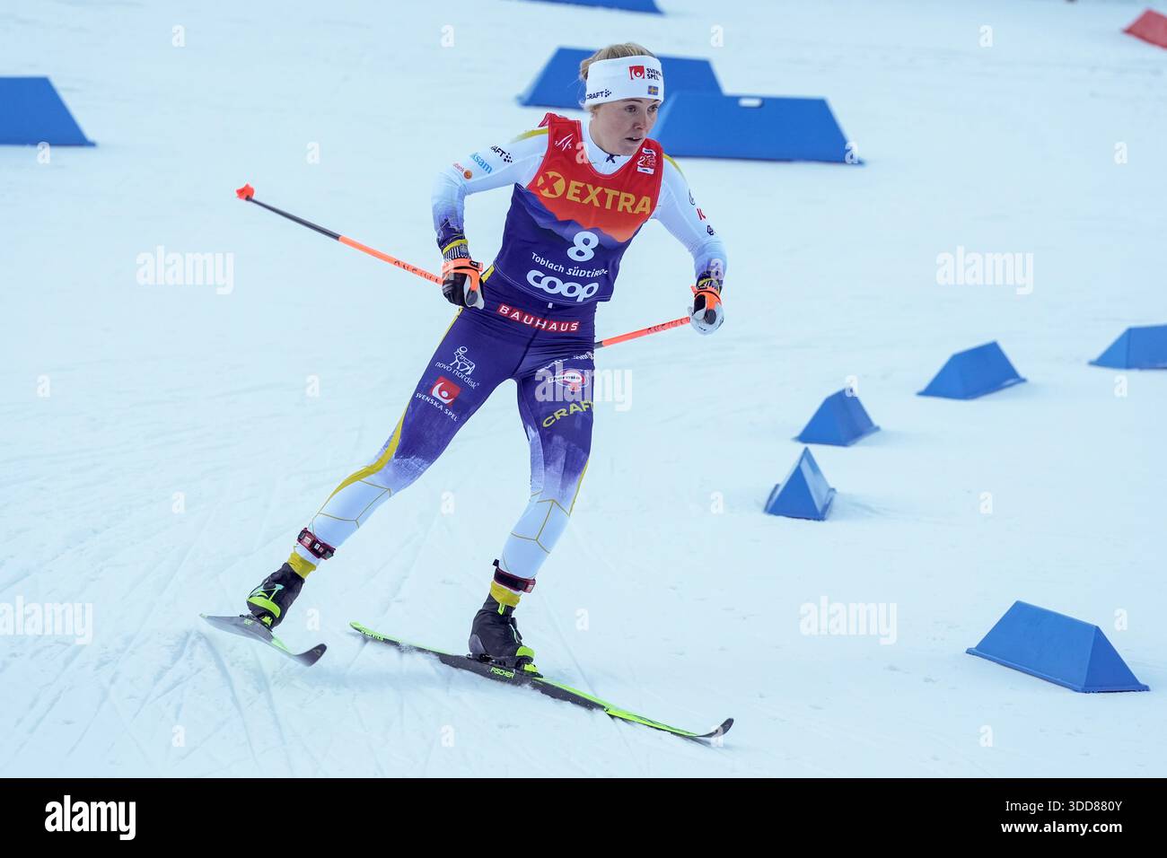 Toblach, Italy 20251229. Maerta Rosenberg from Sweden under 10 km ...