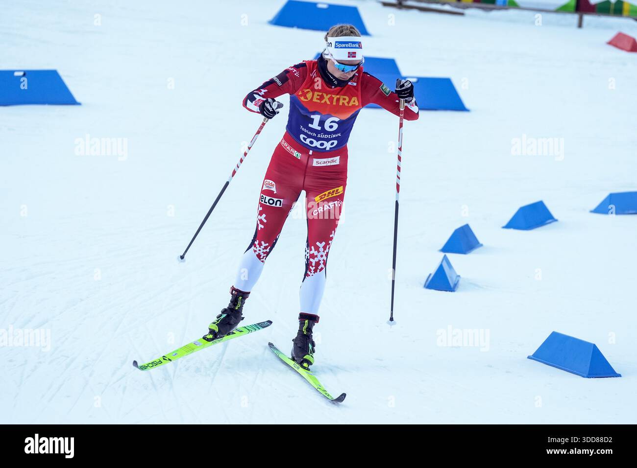 Toblach, Italy 20251229. Julie Bjervig Drivenes under 10 km classic for ...