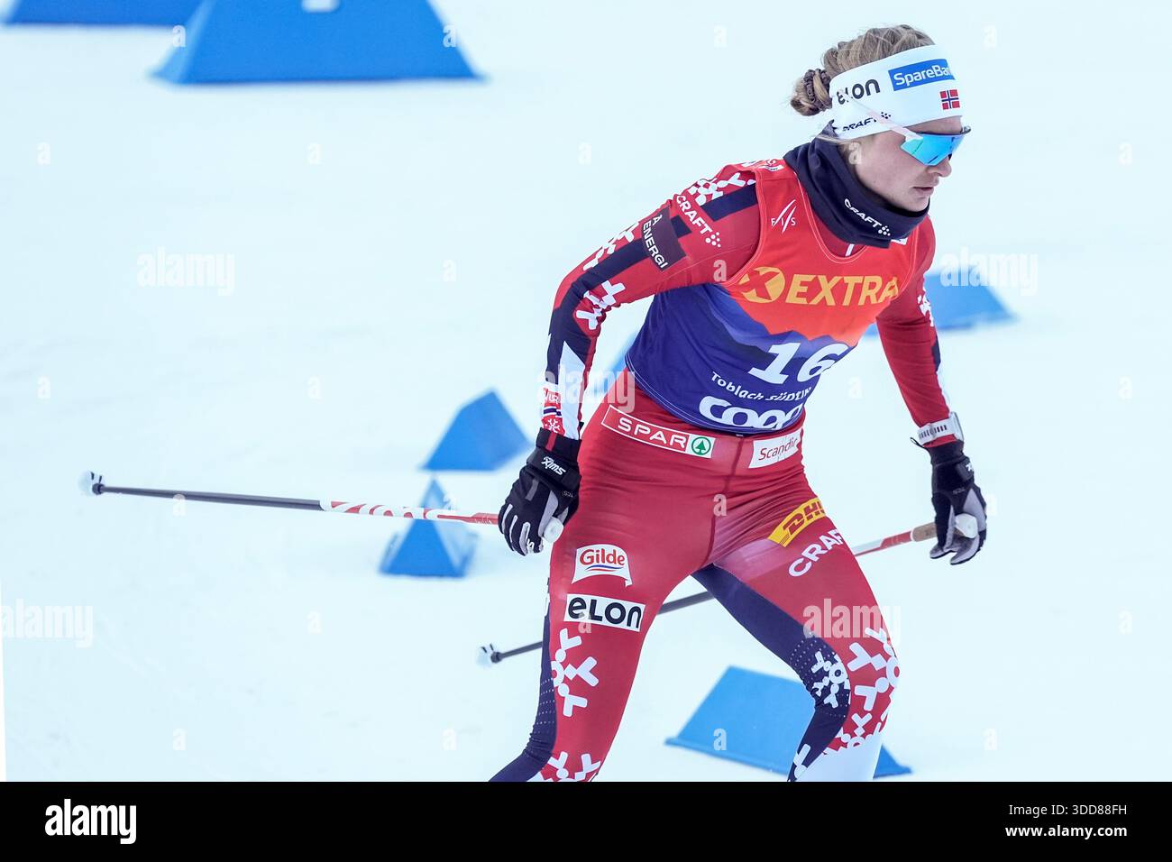 Toblach, Italy 20251229. Julie Bjervig Drivenes under 10 km classic for ...