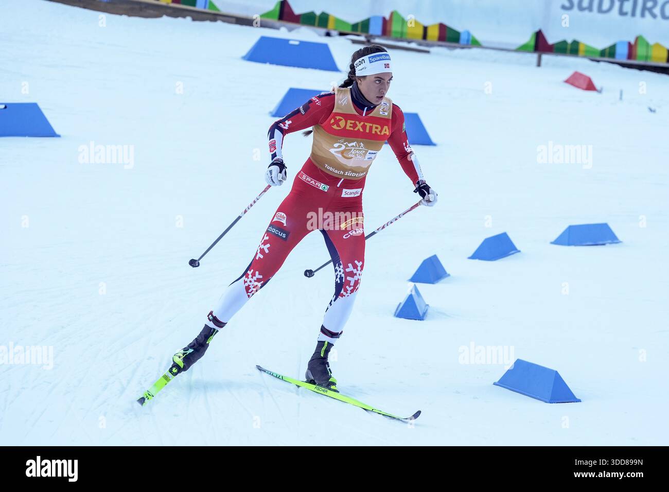 Toblach, Italy 20251229. Kristine Stavås Skistad under 10 km classic ...