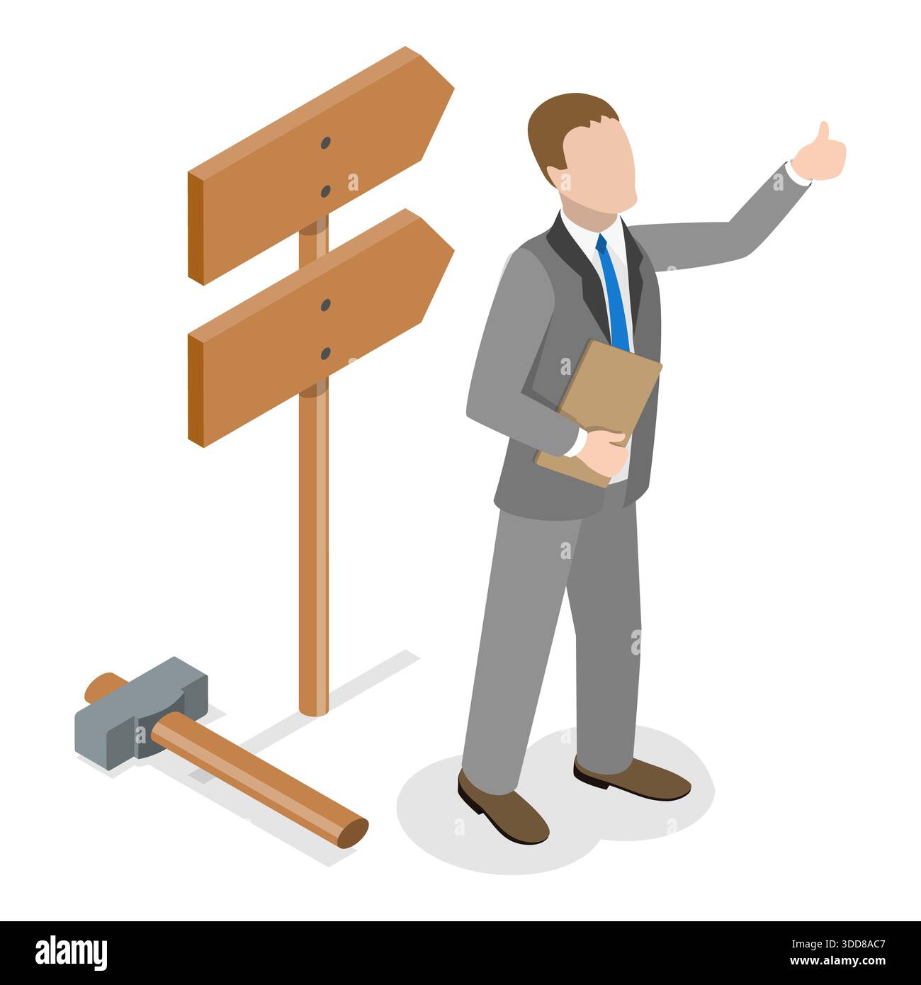 3D Isometric Flat Illustration of Company Culture, Code of Business ...