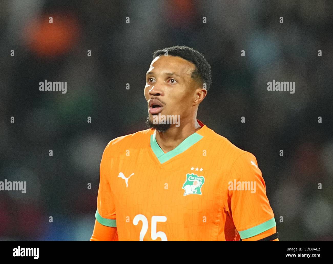 December 28 2025: Jean-Philippe Gbamin of CÃ´te d'Ivoire looks on ...