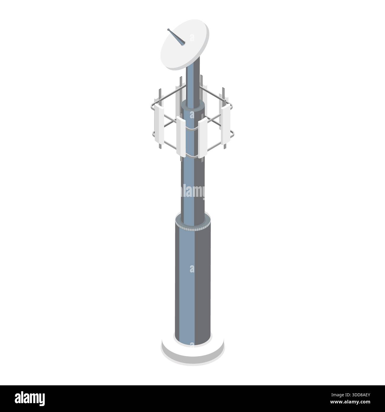 Satellite towers Cut Out Stock Images & Pictures - Alamy
