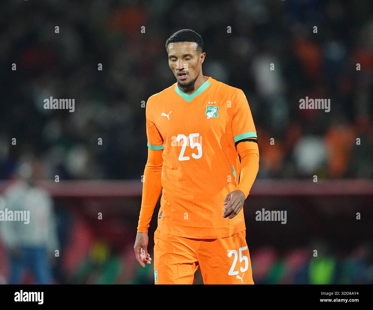 December 28 2025: Jean-Philippe Gbamin of CÃ´te d'Ivoire looks on ...