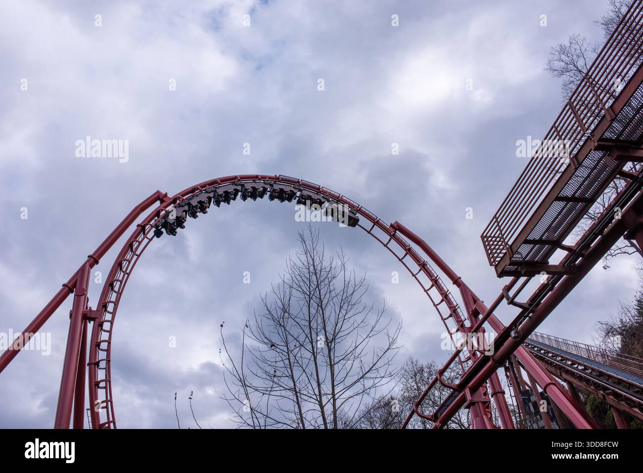 Dollywood Theme Park in the winter, Sevierville, Tennessee Stock Photo ...