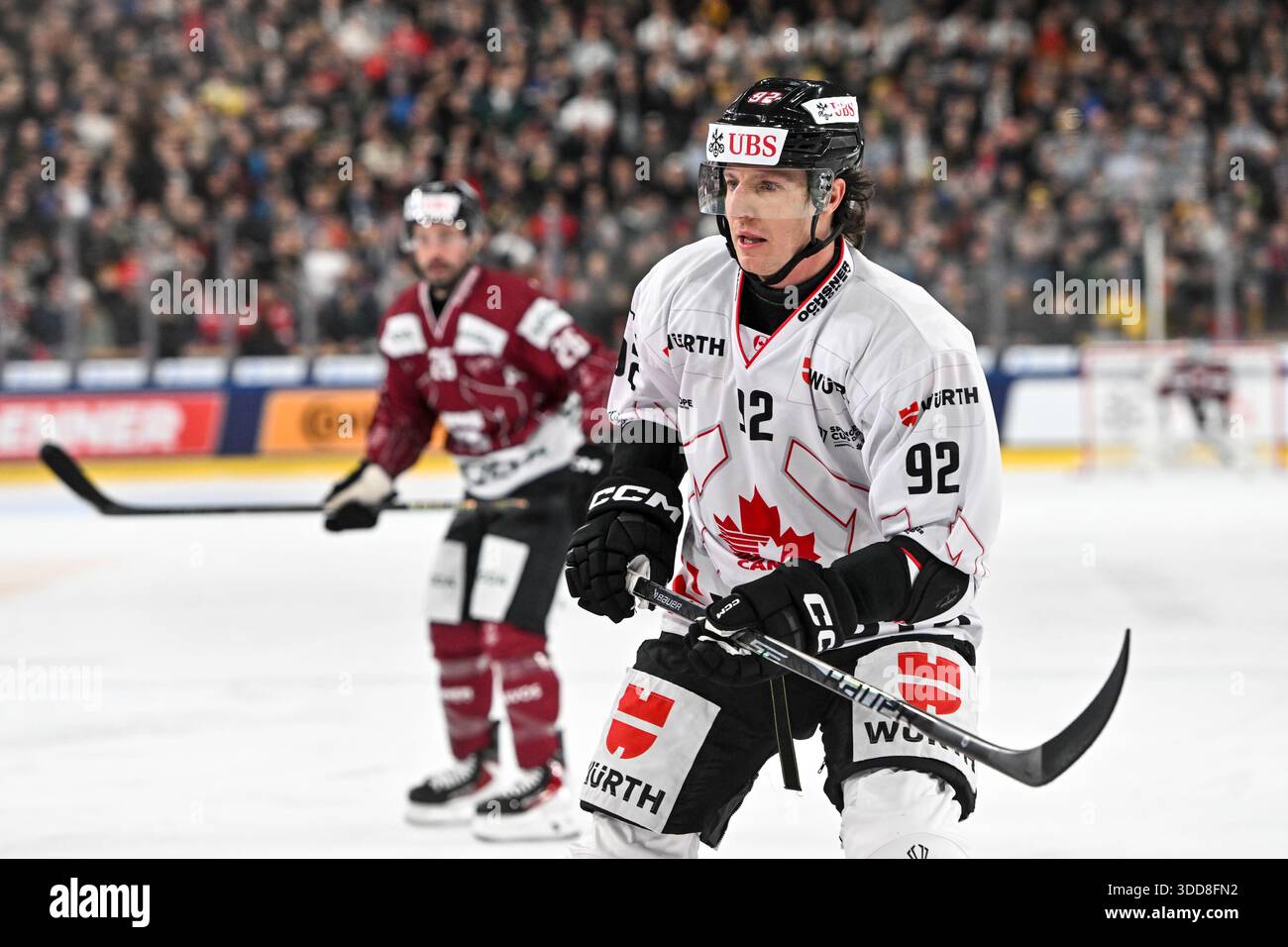 DAVOS, SWITZERLAND - DECEMBER 29: Mike Sgarbossa of Team Canada in ...