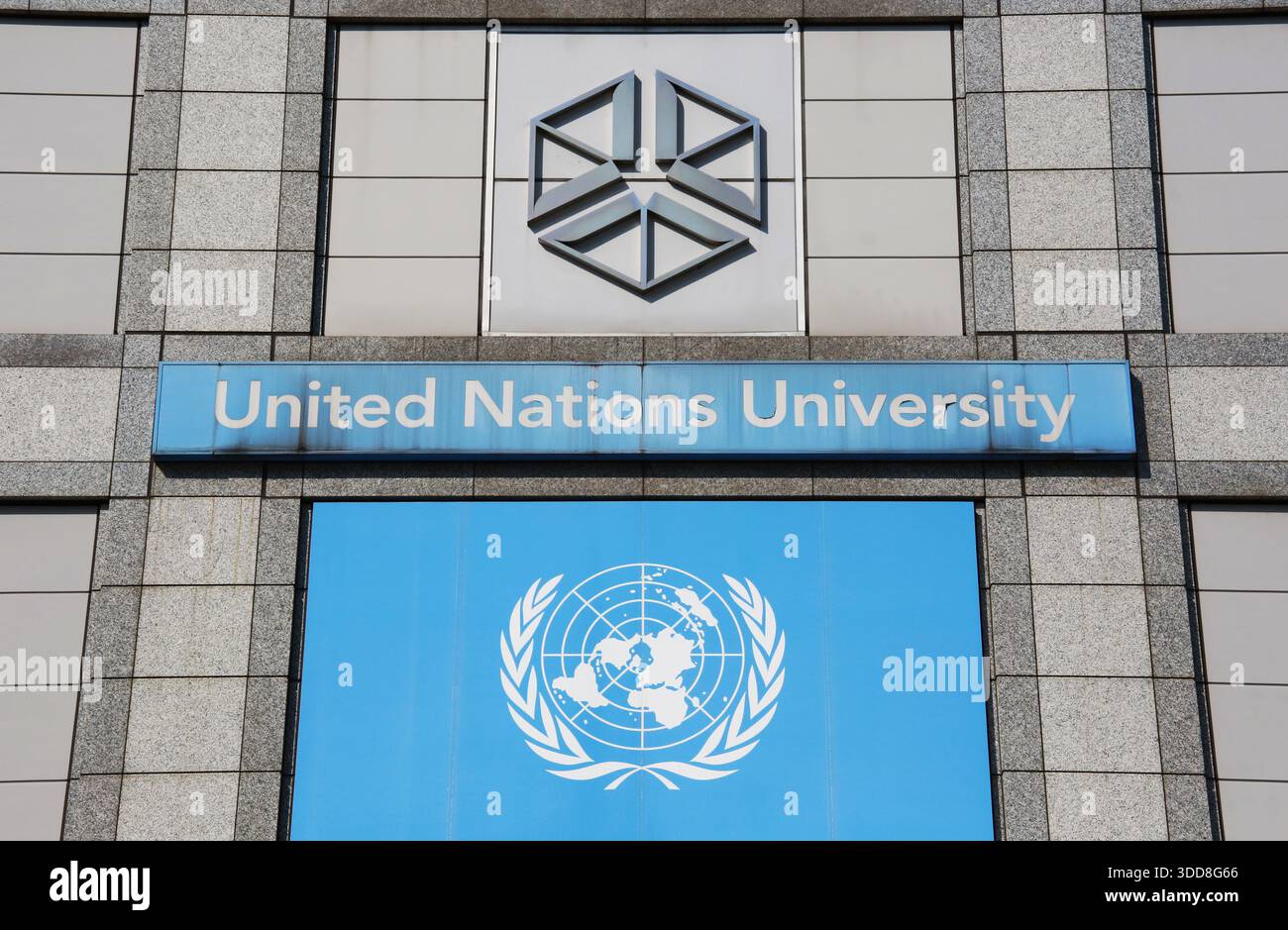 A photo shows United Nations University (UNU / UN University) in ...