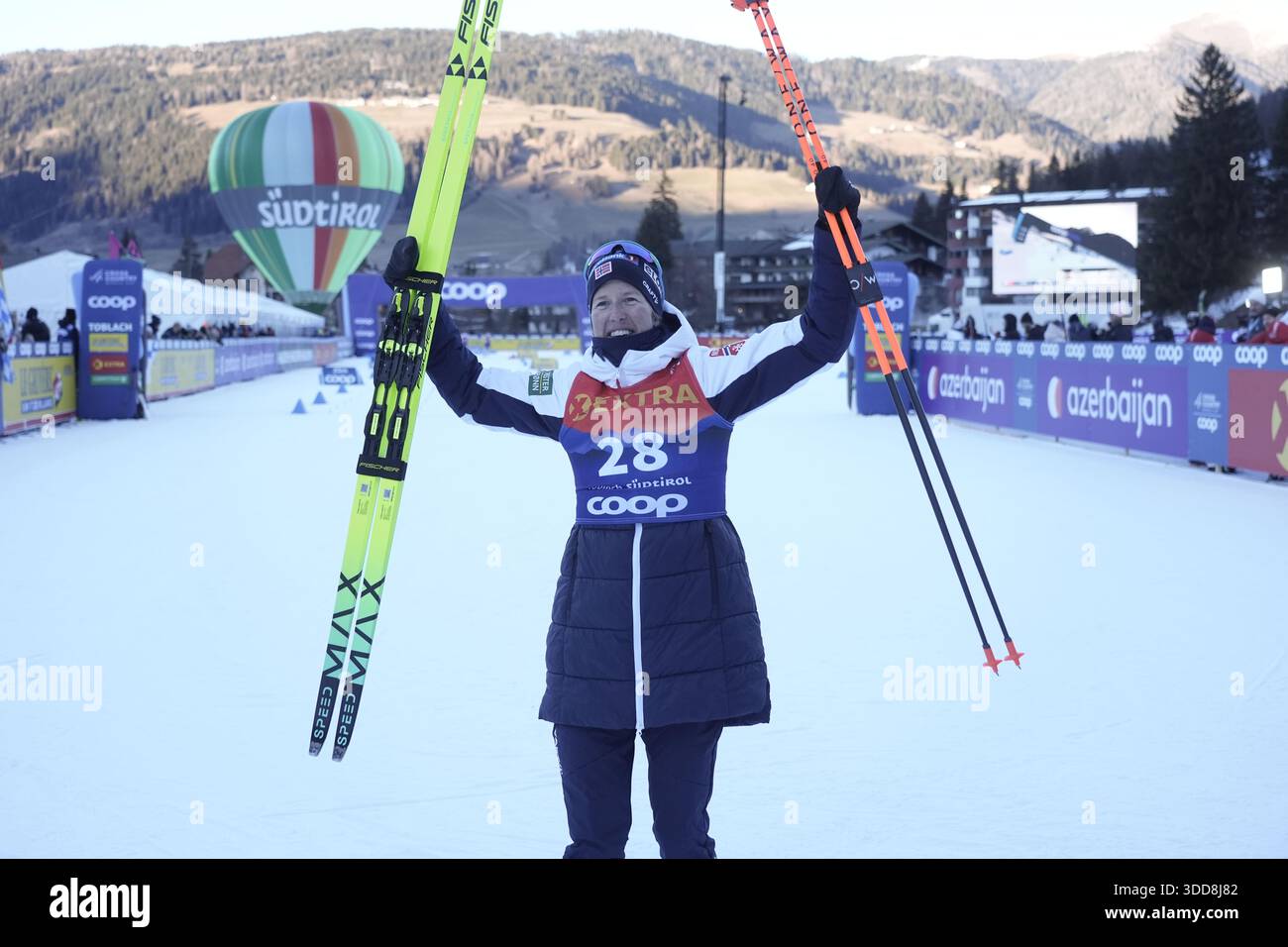 Toblach, Italy 20251229. Astrid Øyre Slind under 10 km classic for ...
