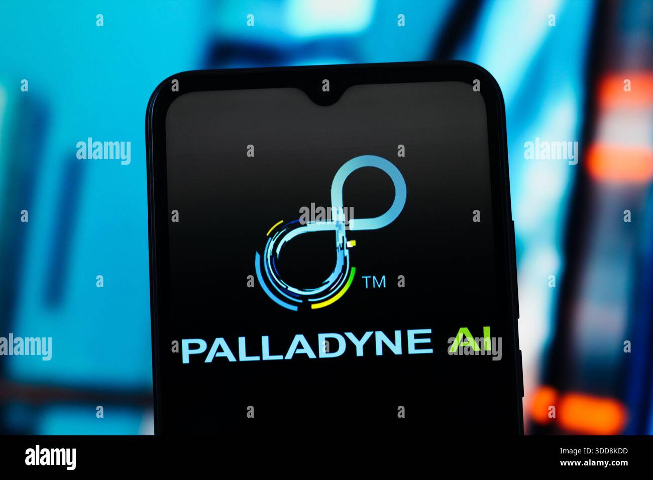 In this photo illustration, the Palladyne AI Corp. logo is seen ...