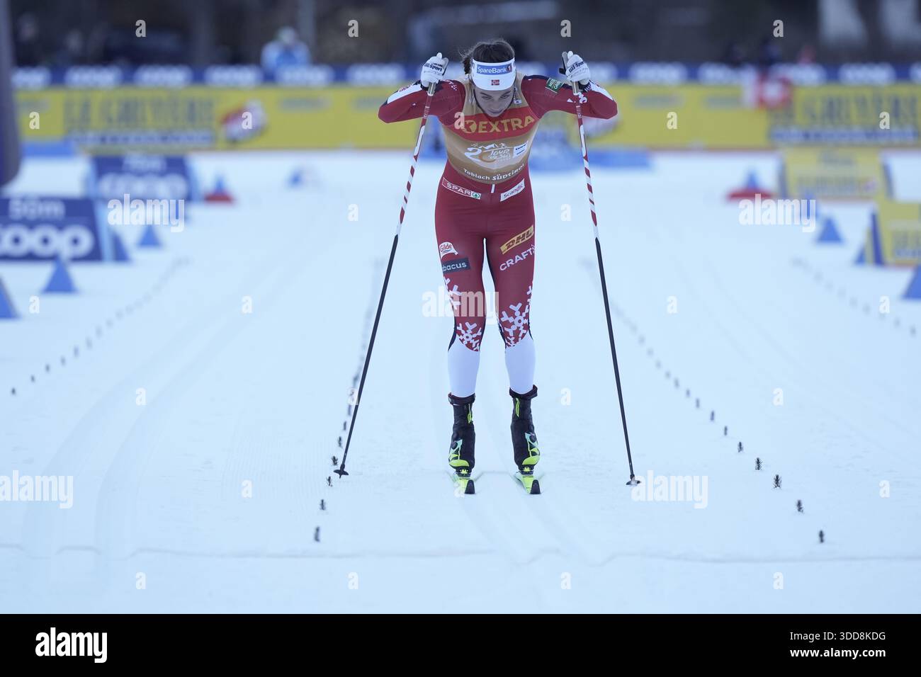 Toblach, Italy 20251229. Kristine Stavås Skistad under 10 km classic ...
