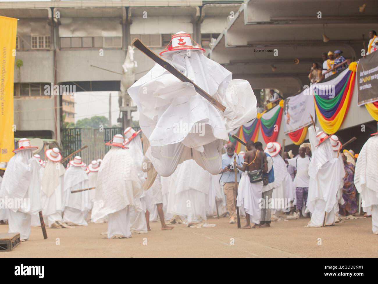 Eyo Adamu Orisha Festival 2025 Stage in Lagos Nigeria Stock Photo - Alamy