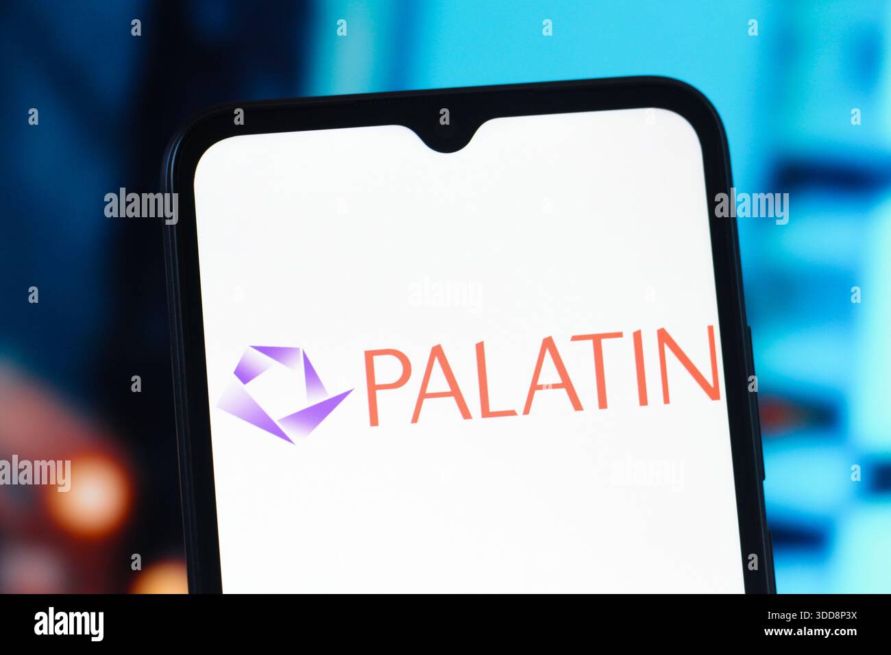 In this photo illustration, the Palatin Technologies logo is seen ...