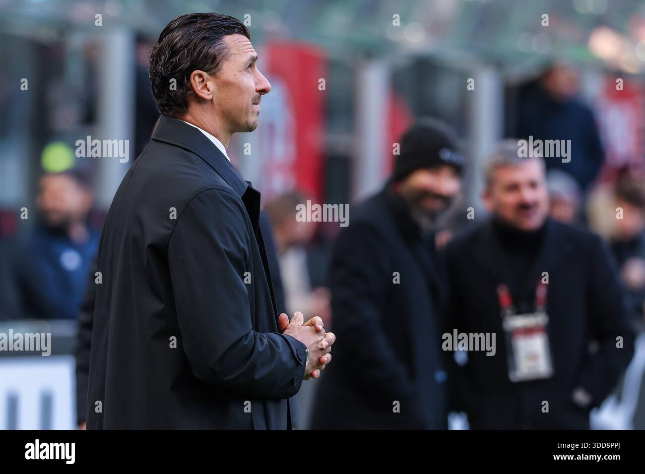 Zlatan Ibrahimovic AC Milan Senior Advisor to Ownership looks on during ...