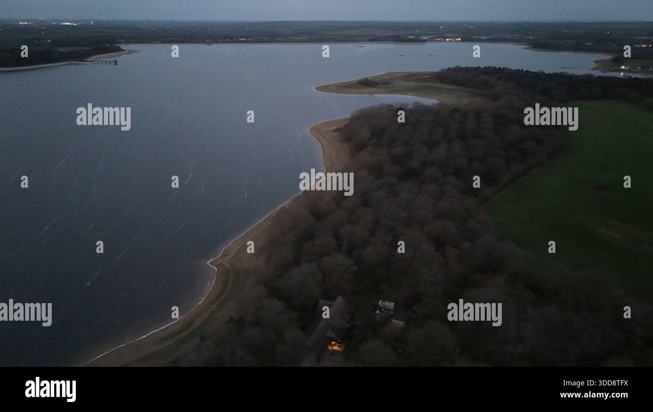 Hanningfield Reservoir in Essex, where a small aircraft entered the ...