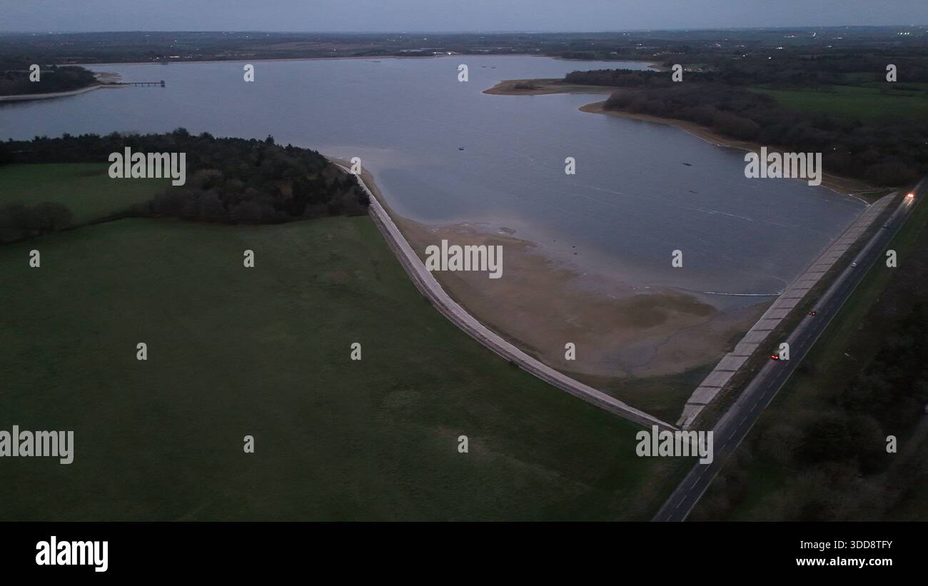 Hanningfield Reservoir in Essex, where a small aircraft entered the ...