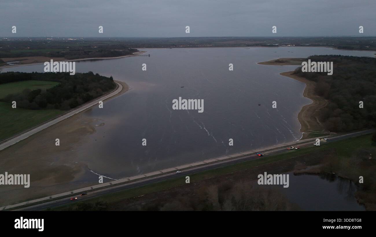 Hanningfield Reservoir in Essex, where a small aircraft entered the ...