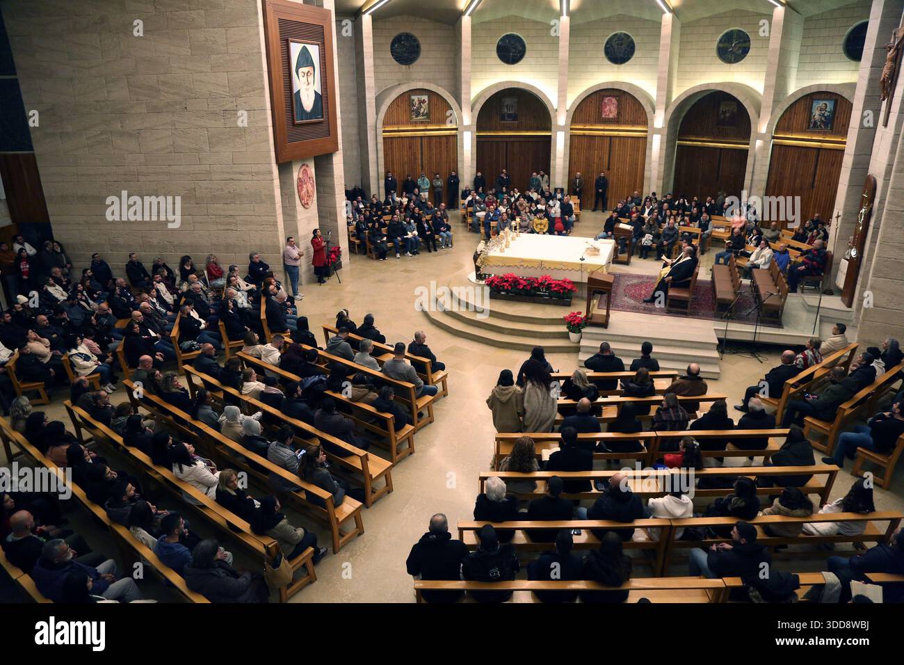 **NO LIBRI** Lebanon , Beirut, 2025/12/24 Mass celebrated on Christmas ...