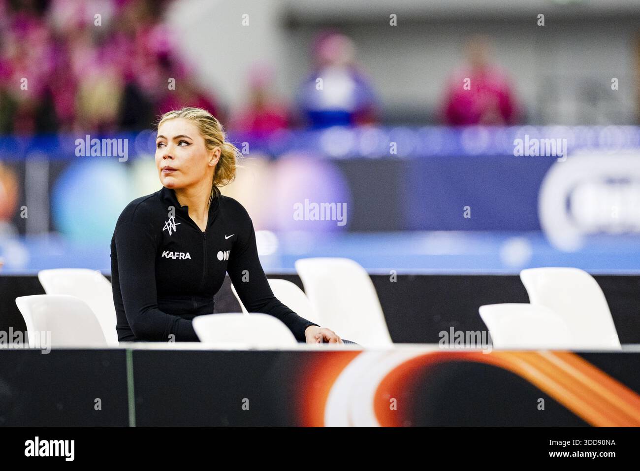 HEERENVEEN - Jutta Leerdam after the women's 1500m on the fourth day of ...