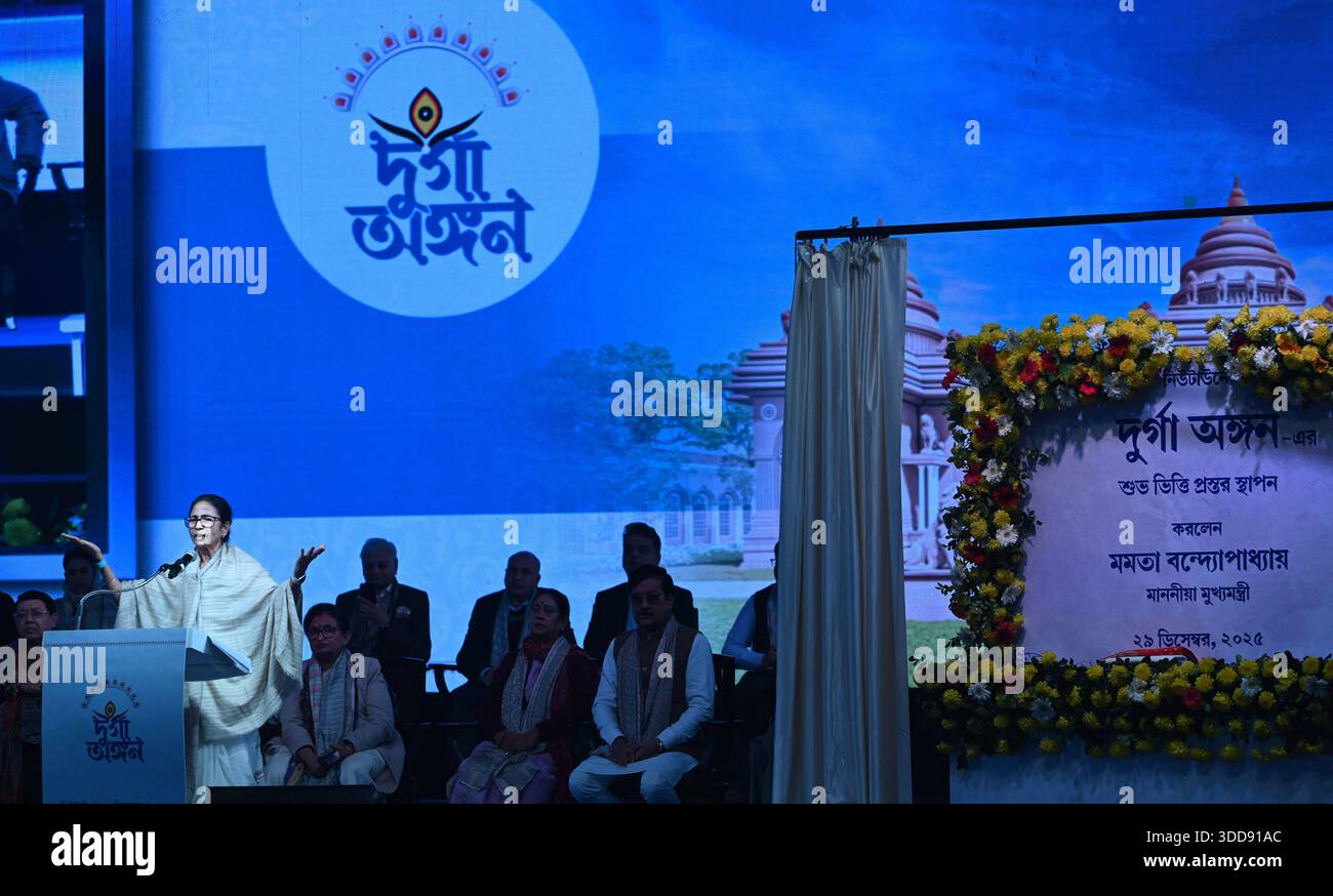 KOLKATA, INDIA - DECEMBER 29: Chief minister Mamata Banerjee speaks ...