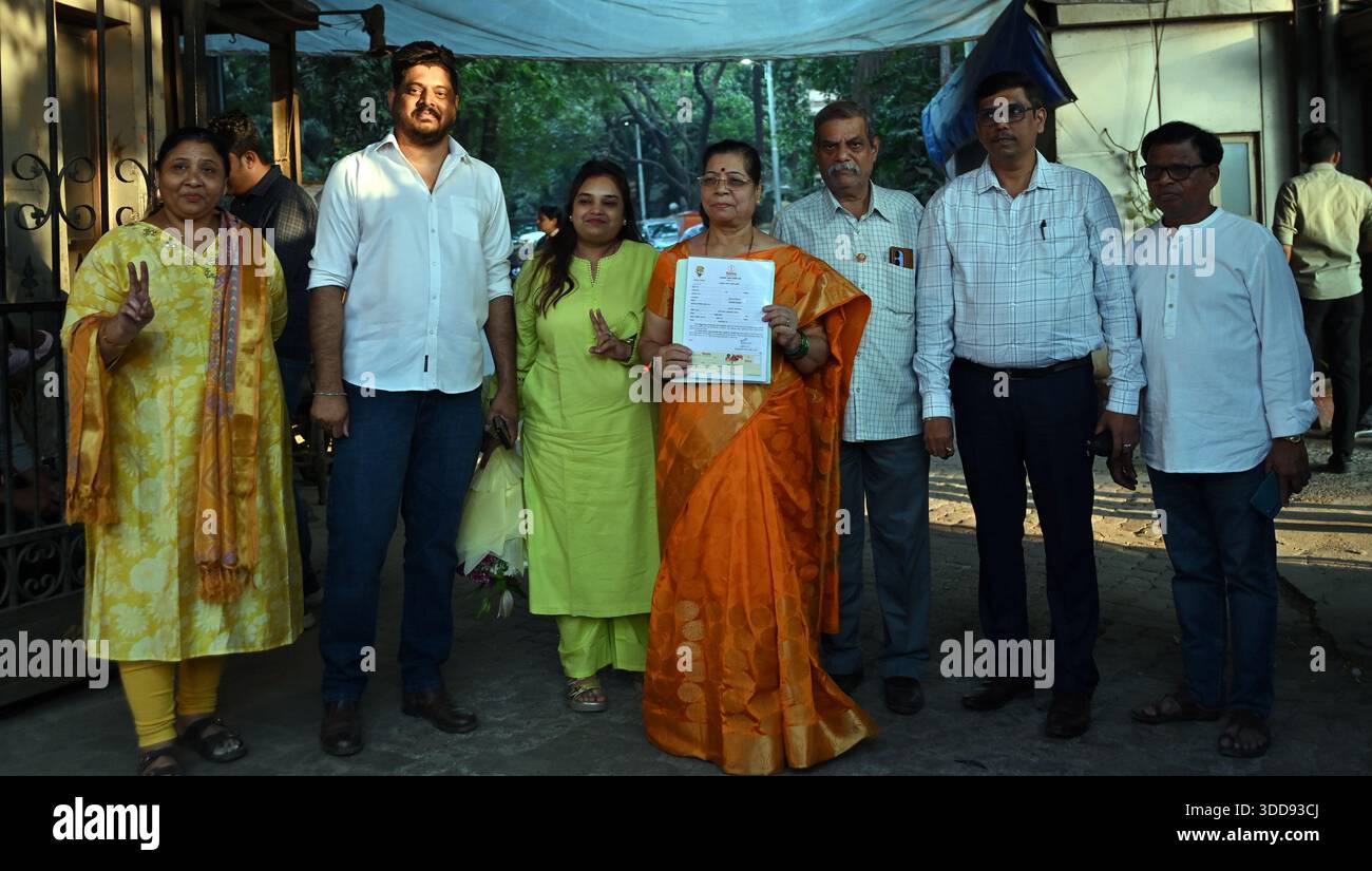 MUMBAI, INDIA - DECEMBER 29: Asawari Patil, a former BJP corporator ...