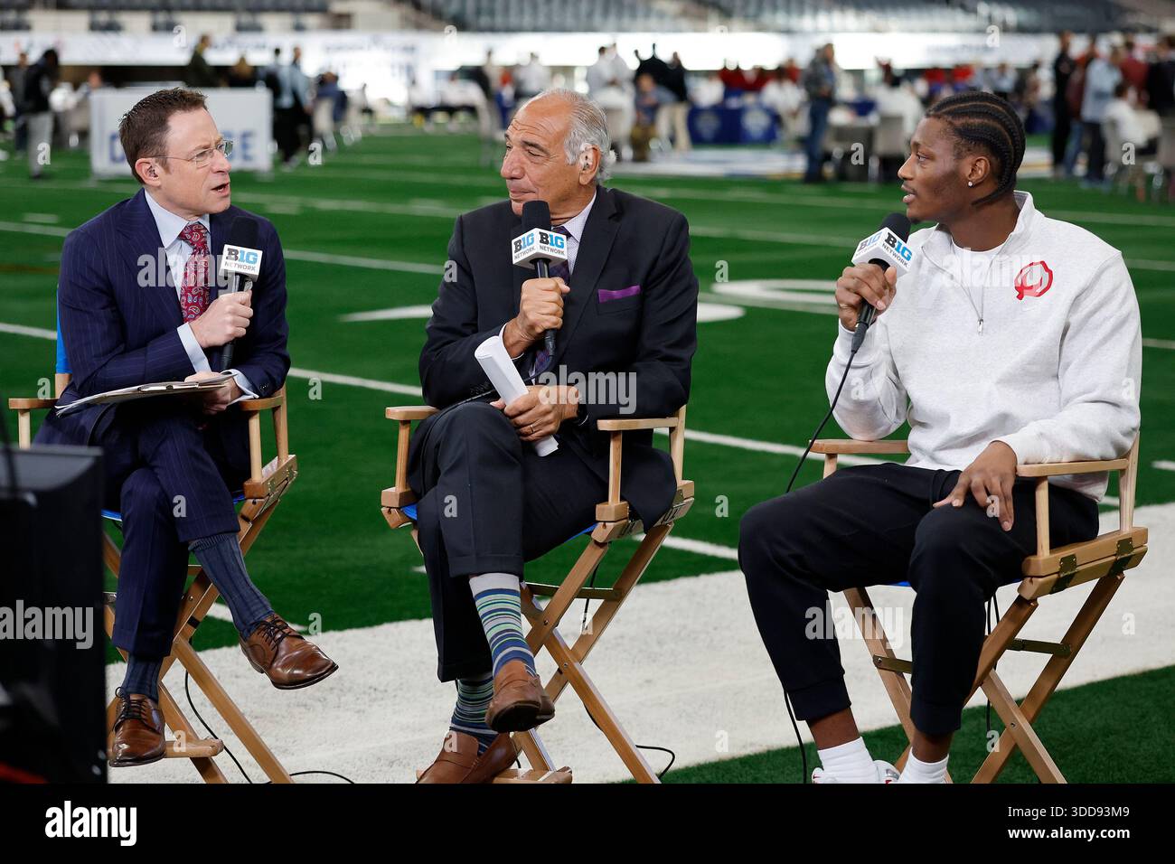 Ohio State receiver Carnell Tate talks with the Big 10 Network ...