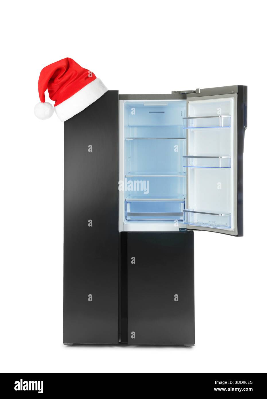 Inside fridge empty Cut Out Stock Images & Pictures - Alamy