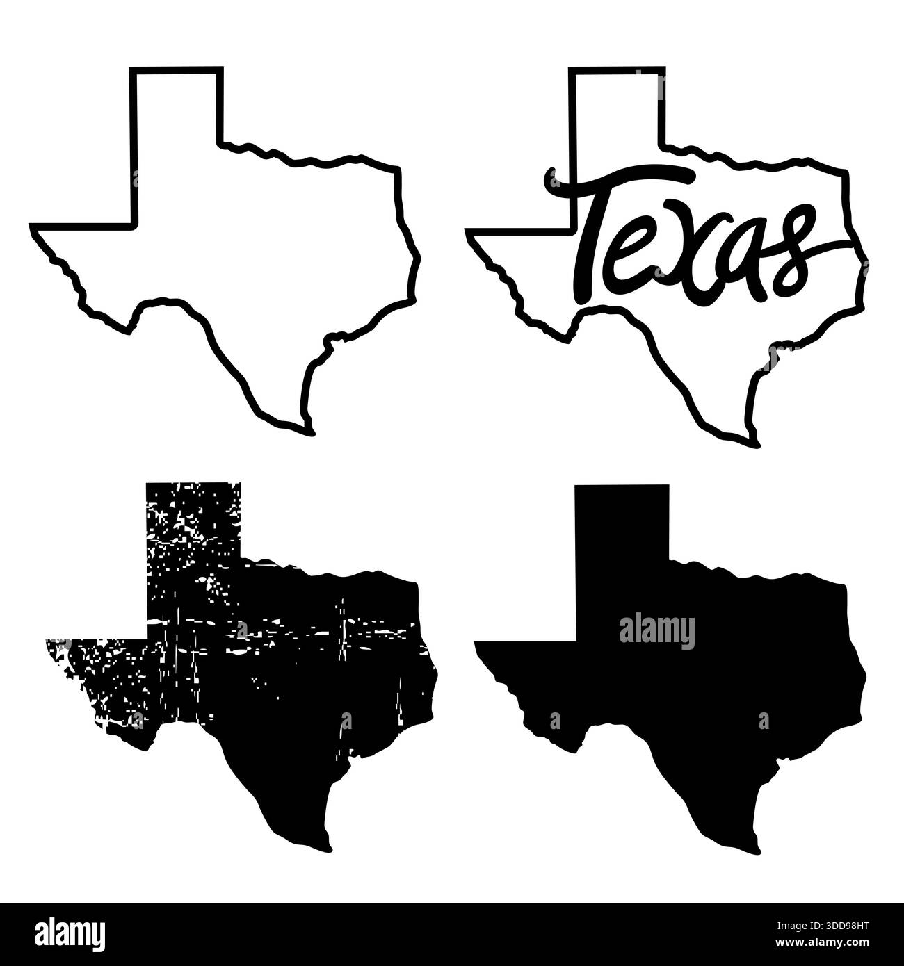 Texas county map vector vectors hi-res stock photography and images - Alamy
