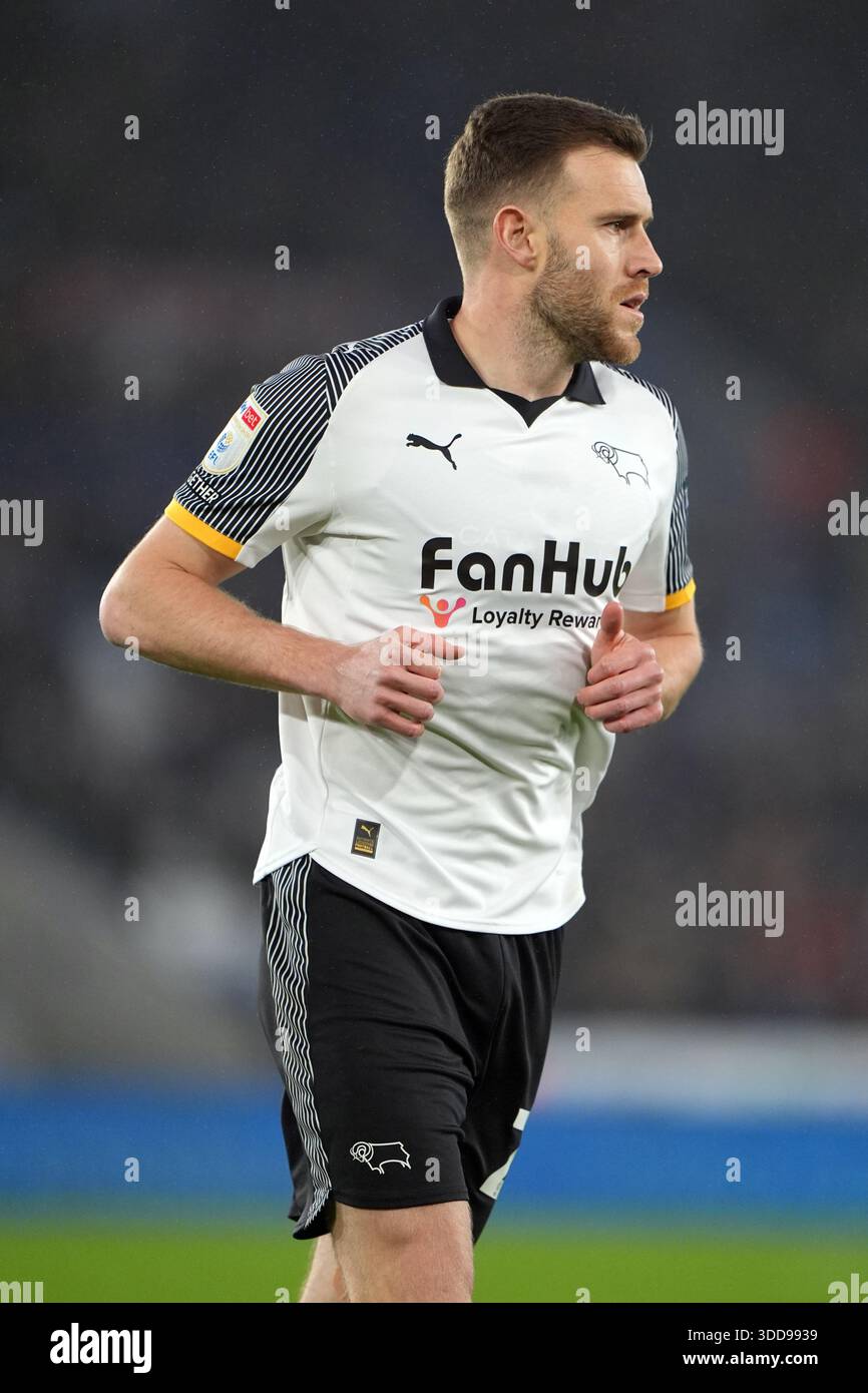 Derby County's Callum Elder during the Sky Bet Championship match at ...