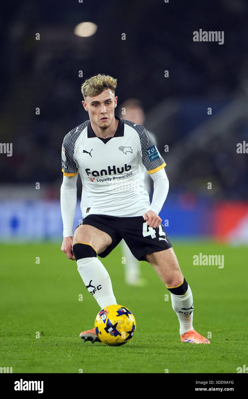 Derby County's Liam Thompson during the Sky Bet Championship match at ...