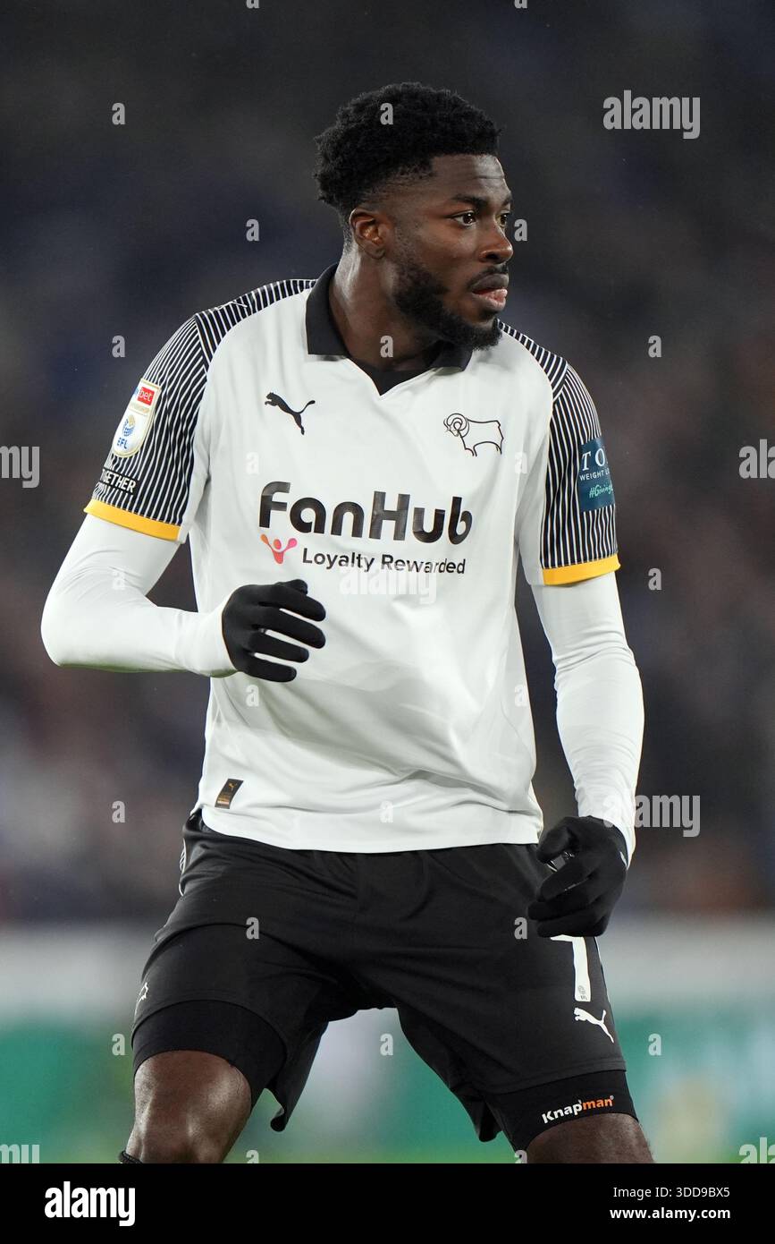 Derby County's Patrick Agyemang during the Sky Bet Championship match ...