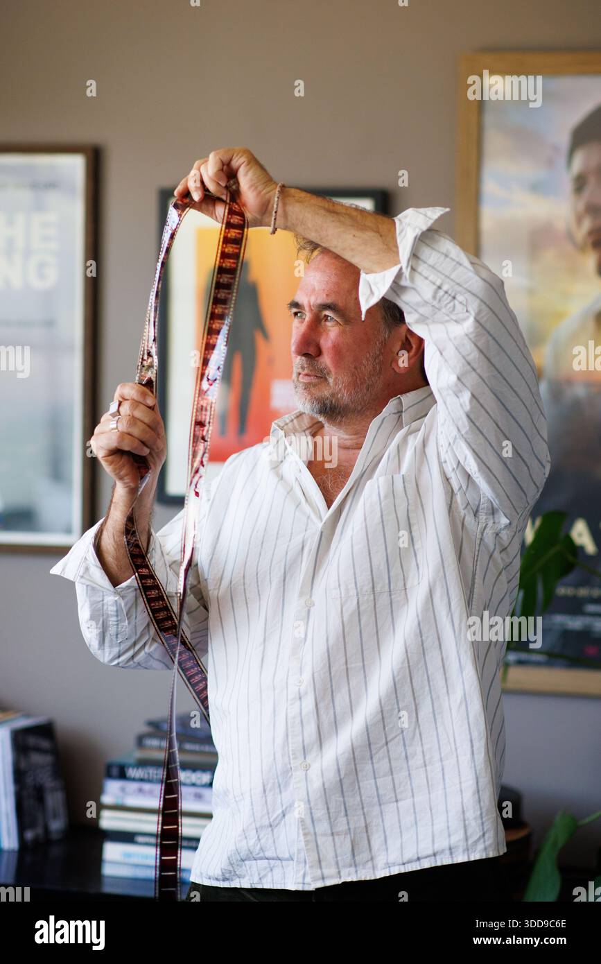 Filmmaker Jolyon Hoff poses for a photograph in Adelaide, Monday ...