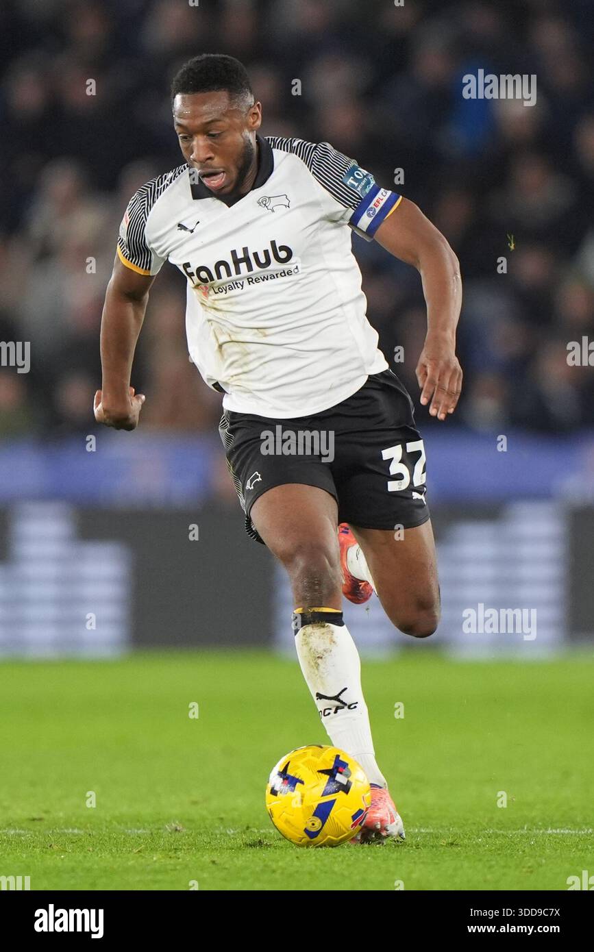 Derby County's Ebou Adams during the Sky Bet Championship match at the ...