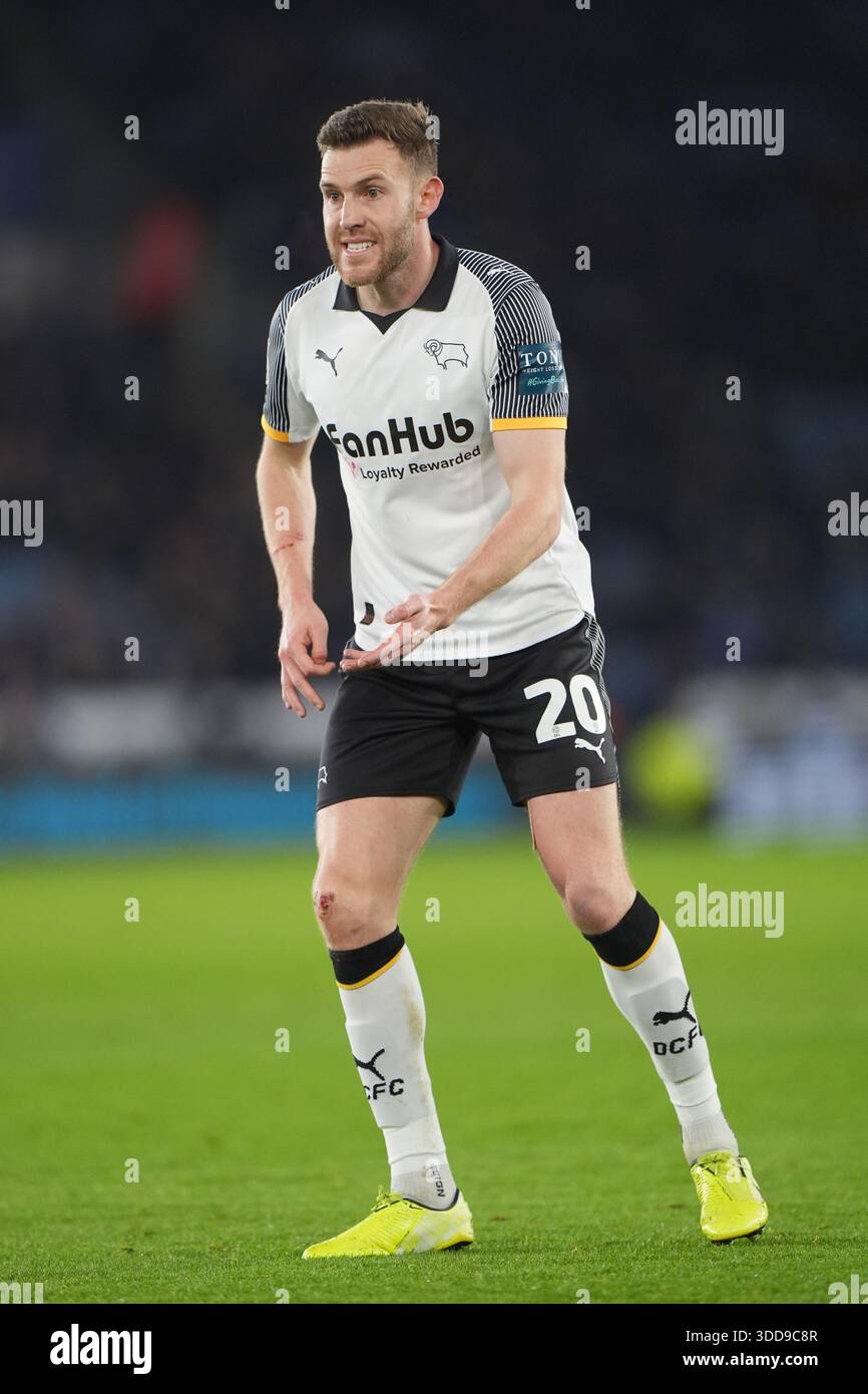 Derby County's Callum Elder during the Sky Bet Championship match at ...