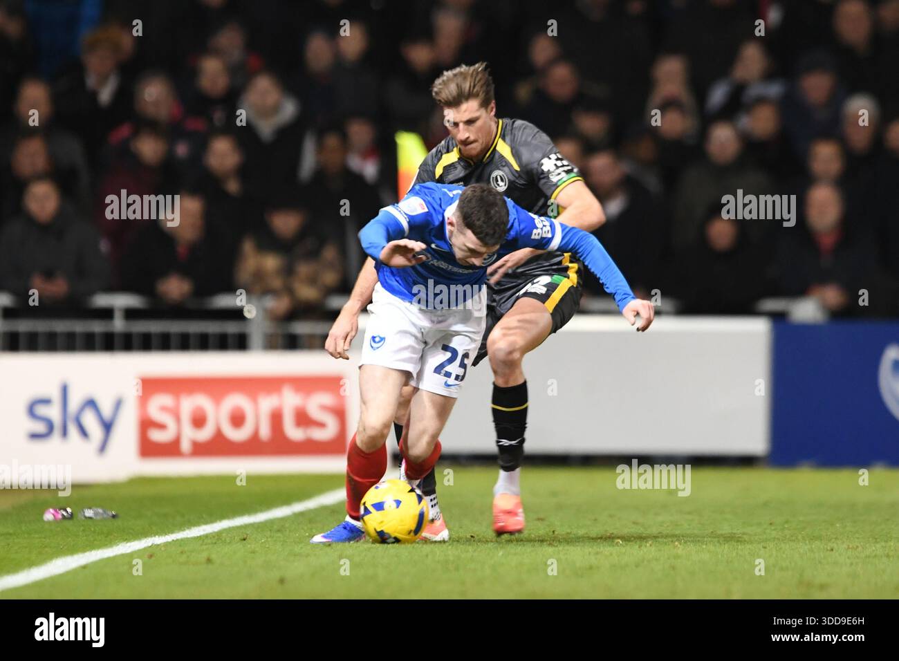 Portsmouth, England. 29th Dec 2025. Makenzie Kirk and Reece Burke ...