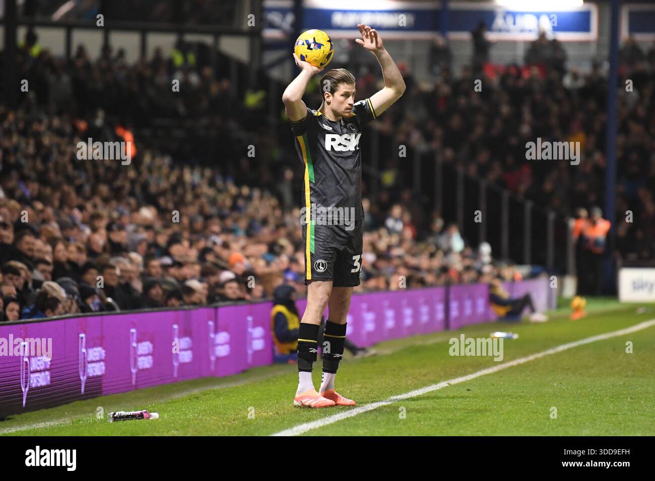 Portsmouth, England. 29th Dec 2025. Reece Burke during the Sky Bet EFL ...