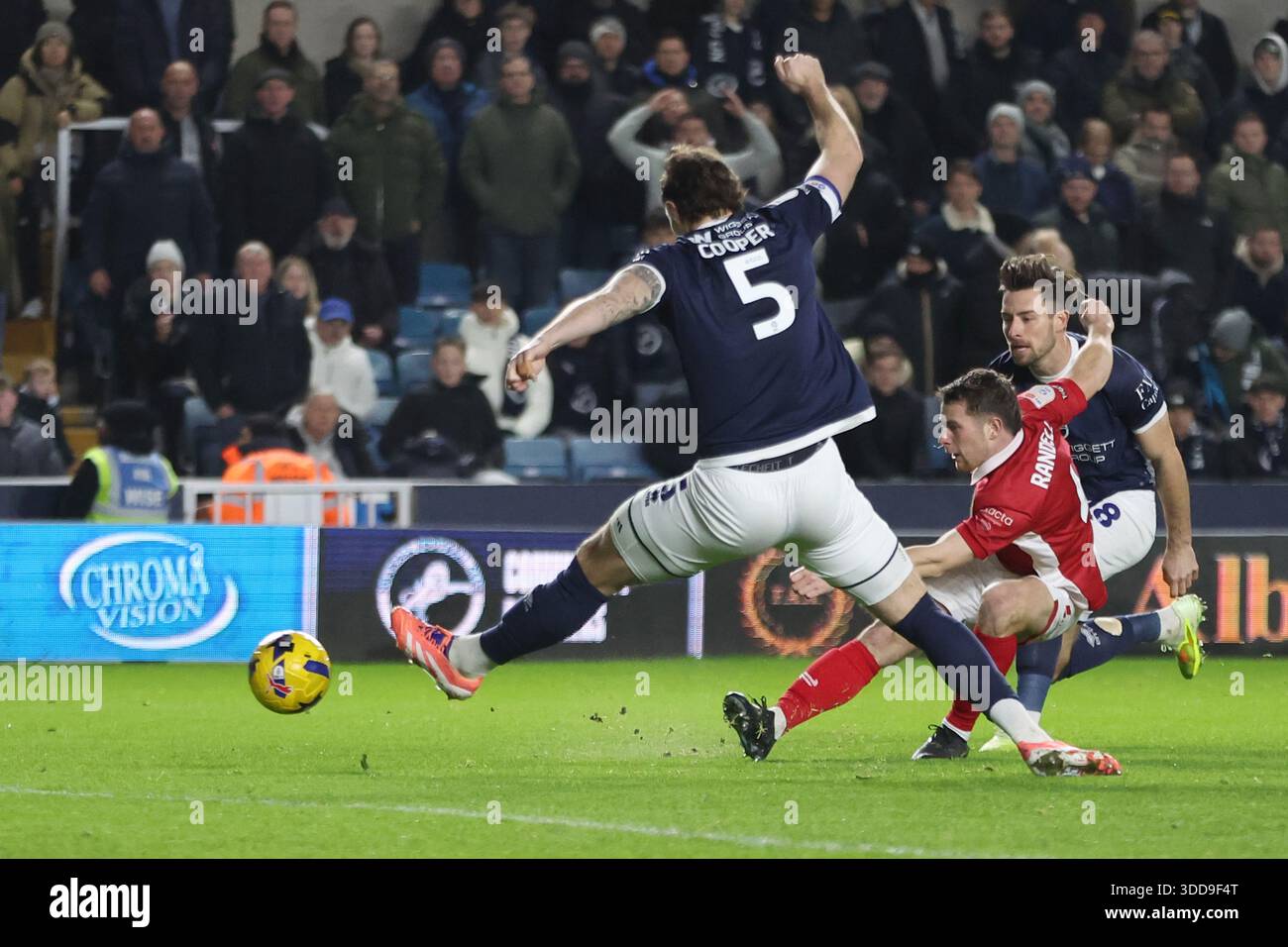 Bristol City's Adam Randell (centre) scores their side's first goal of ...