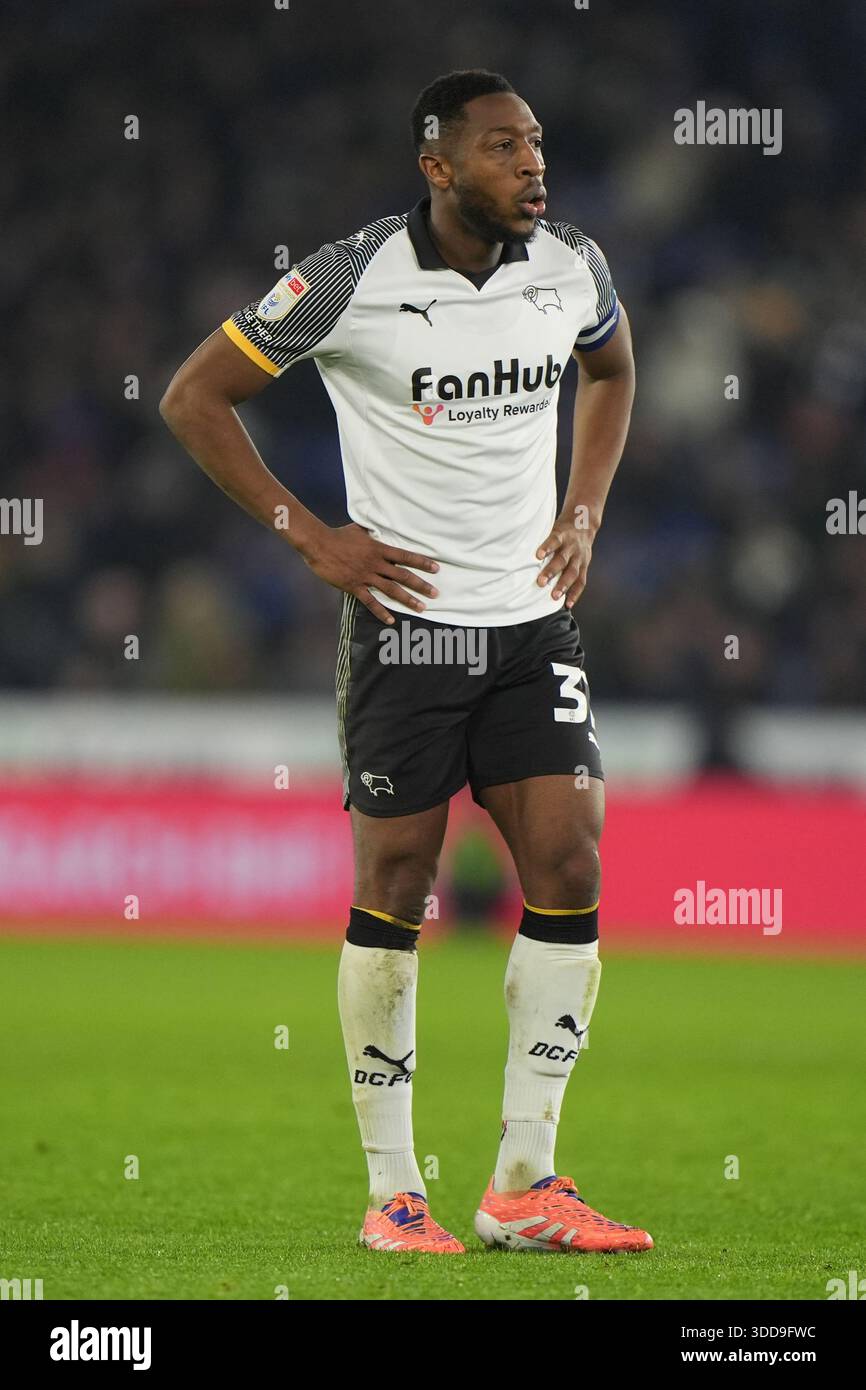 Derby County's Ebou Adams during the Sky Bet Championship match at the ...