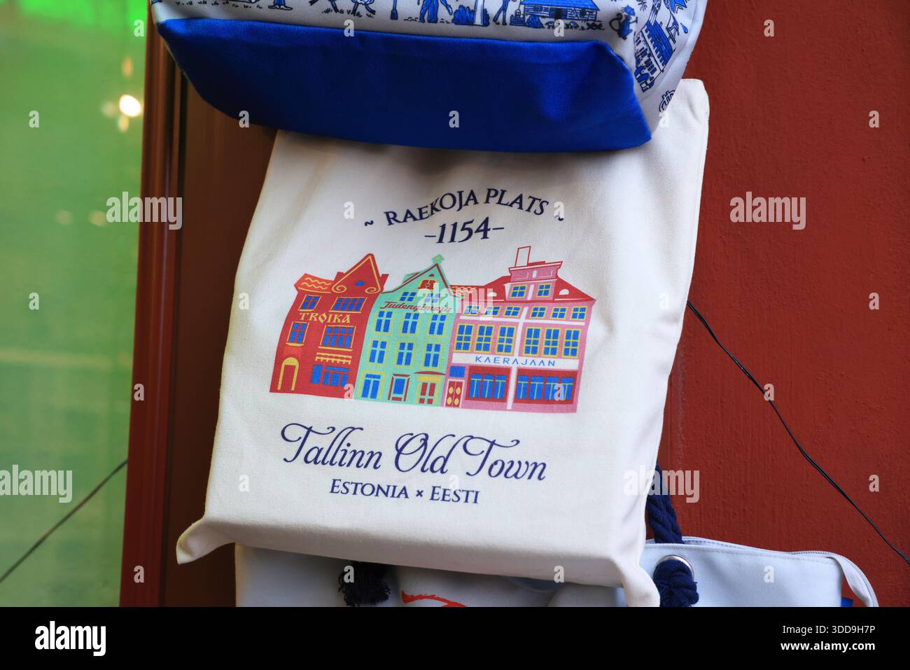 Pretty shops in the Old Town of Tallinn, Estonia, at Christmas time ...