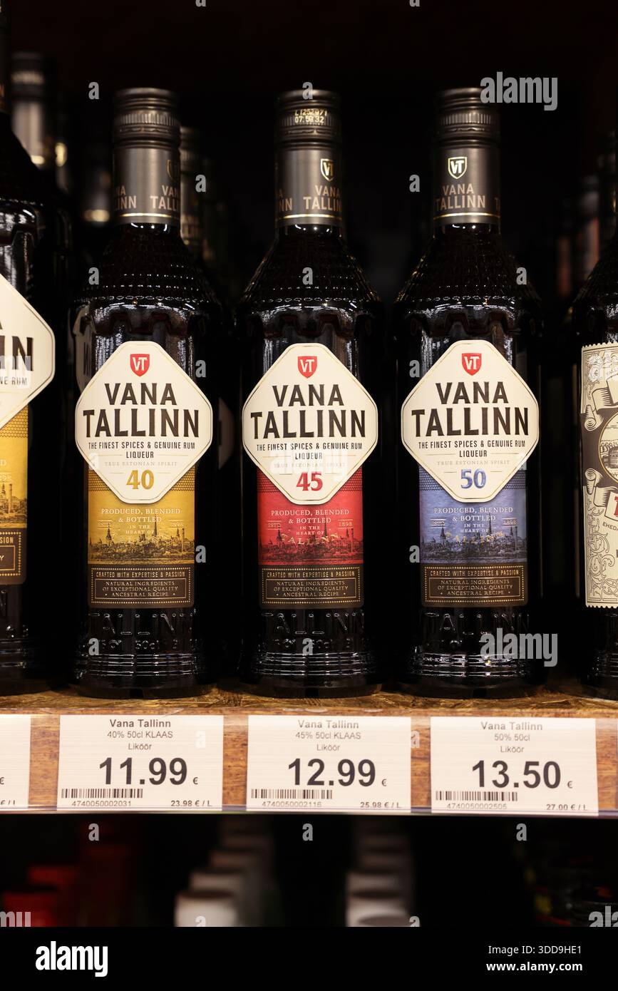 Bottles of Vana Tallinn, Estonia's iconic, handcrafted spiced rum ...