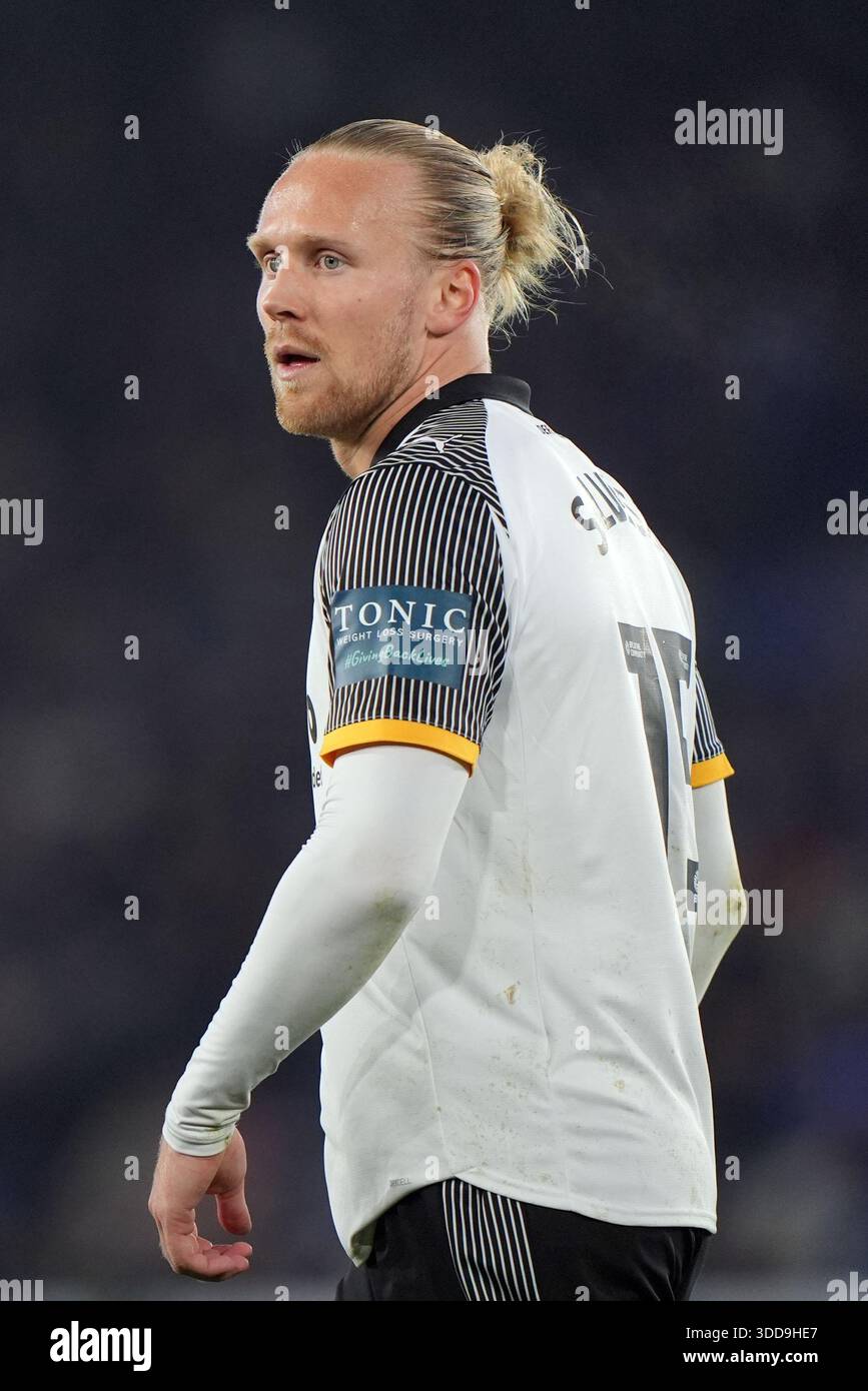 Derby County's Lars-Jorgen Salvesen during the Sky Bet Championship ...