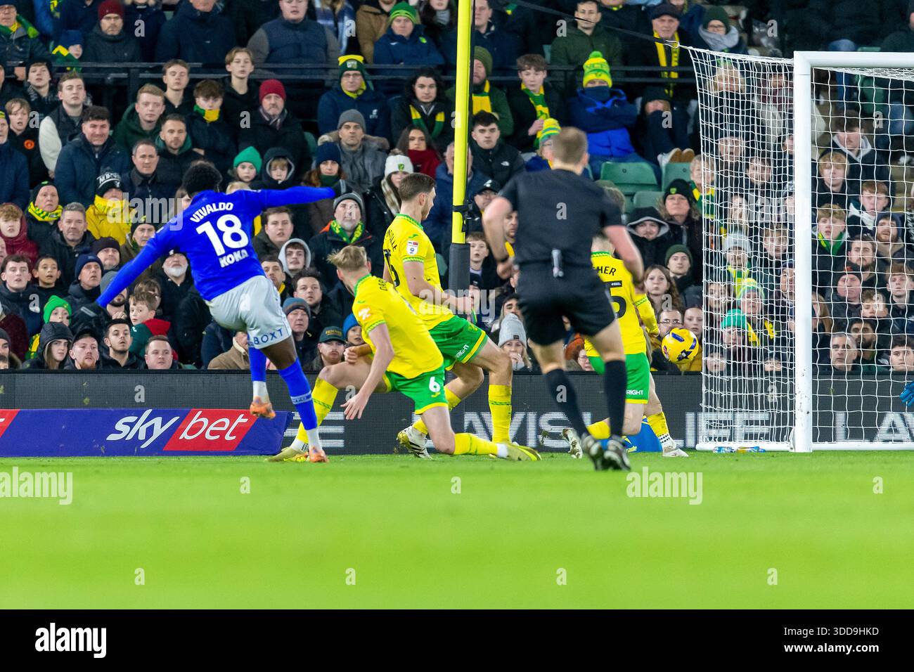 Vivaldo of Watford scores his team's first goal during the Sky Bet ...